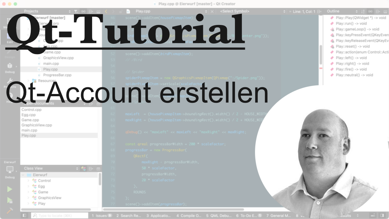 Neues YouTube-Video – Qt-Tutorial 002: Account erstellen – Thorsten Geppert