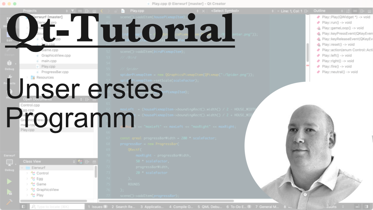 Neues YouTube-Video – Qt-Tutorial 010: Unser erstes Programm – Thorsten ...