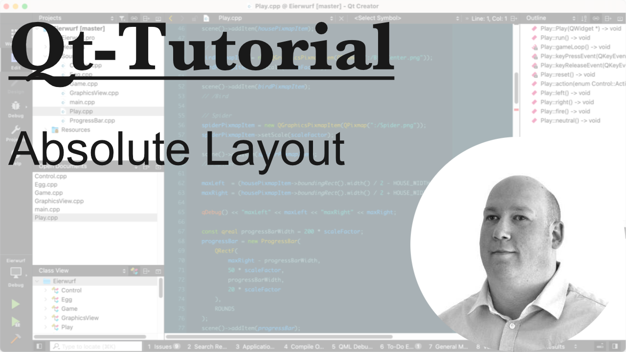 Qt-Tutorial 016: Absolute Layout – Thorsten Geppert