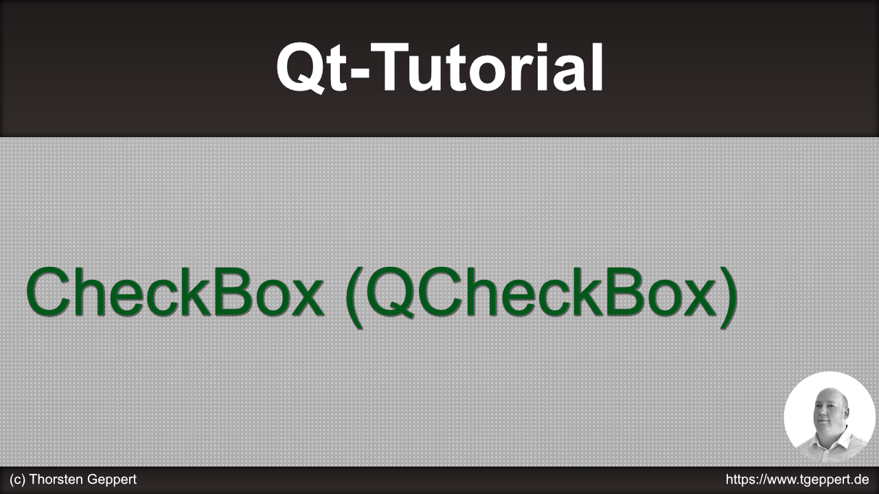 Qt Tutorial 024 Checkbox Thorsten Geppert 
