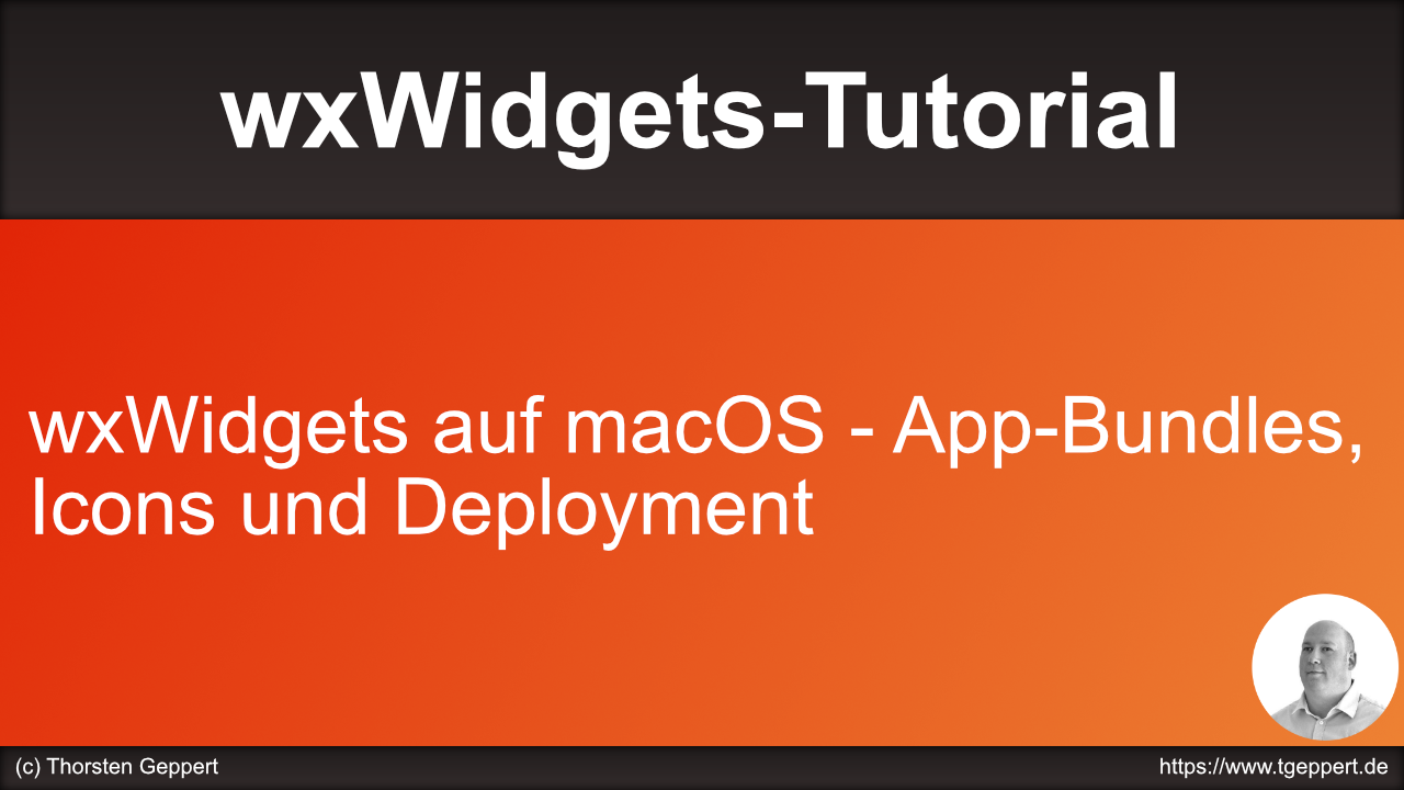 Wxwidgets Tutorial 007 Wxwidgets Auf Macos App Bundles Icons Und